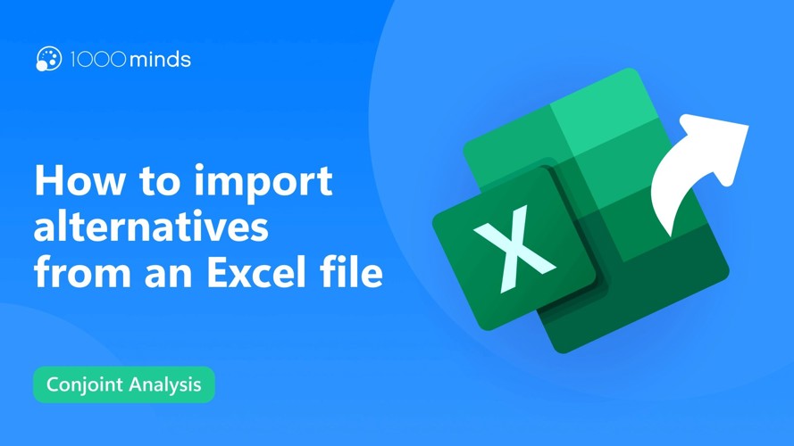 How to import alternatives from an Excel file | 1000minds